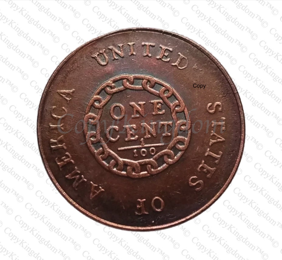 1793 Flowing Hair One Cent A Sort After COPY Coin - Etsy