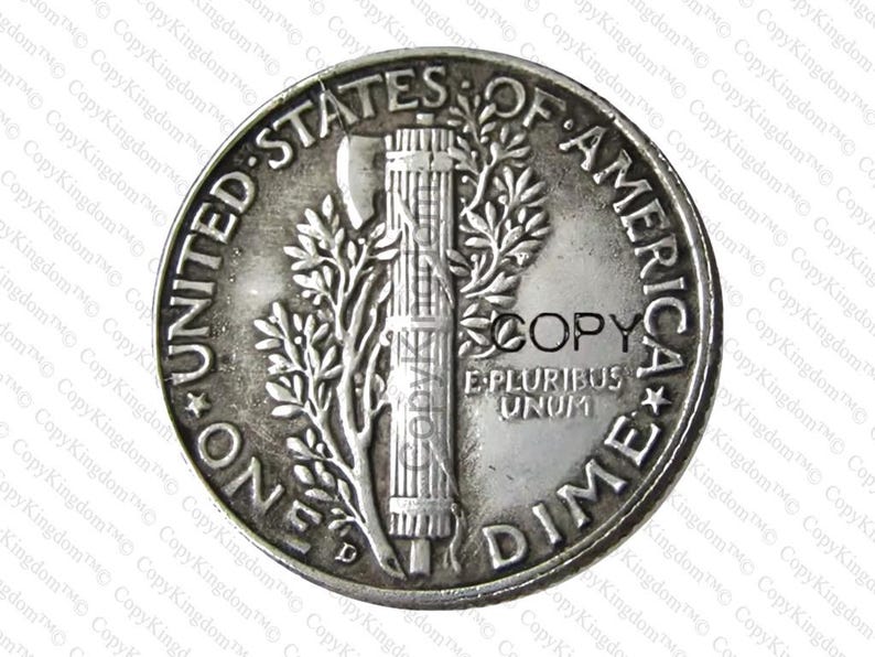 1916 D Mercury Dime A Very Rare & Sought After Restrike Reproduction ...