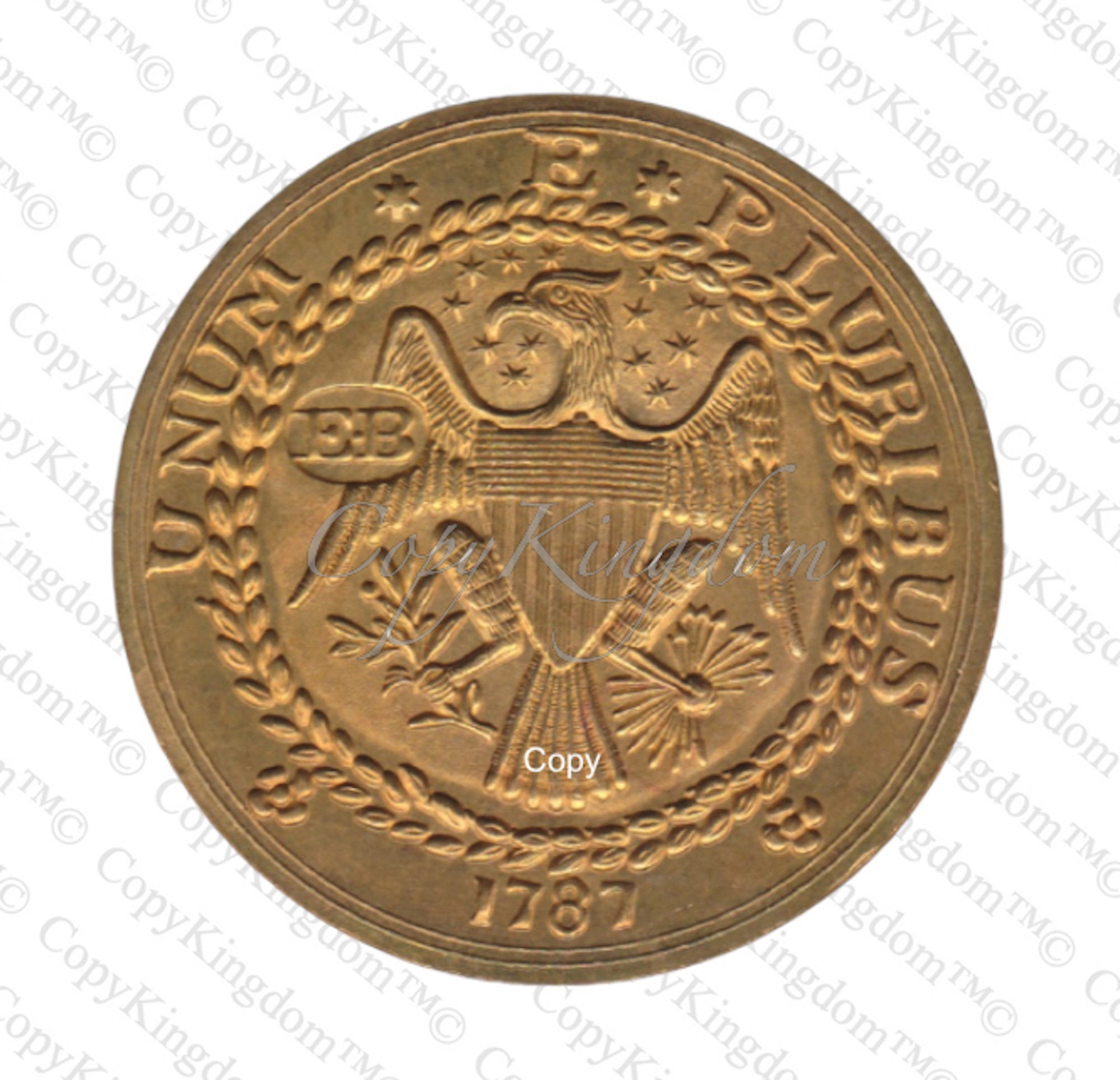1787 Brasher Doubloon EB Very Rare American Gold COPY Coin - Etsy