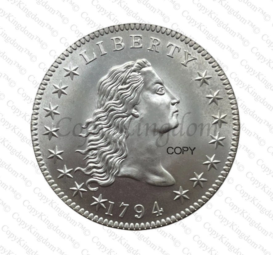 1794 Flowing Hair Dollar Very Rare Key Date COPY Coin - Etsy