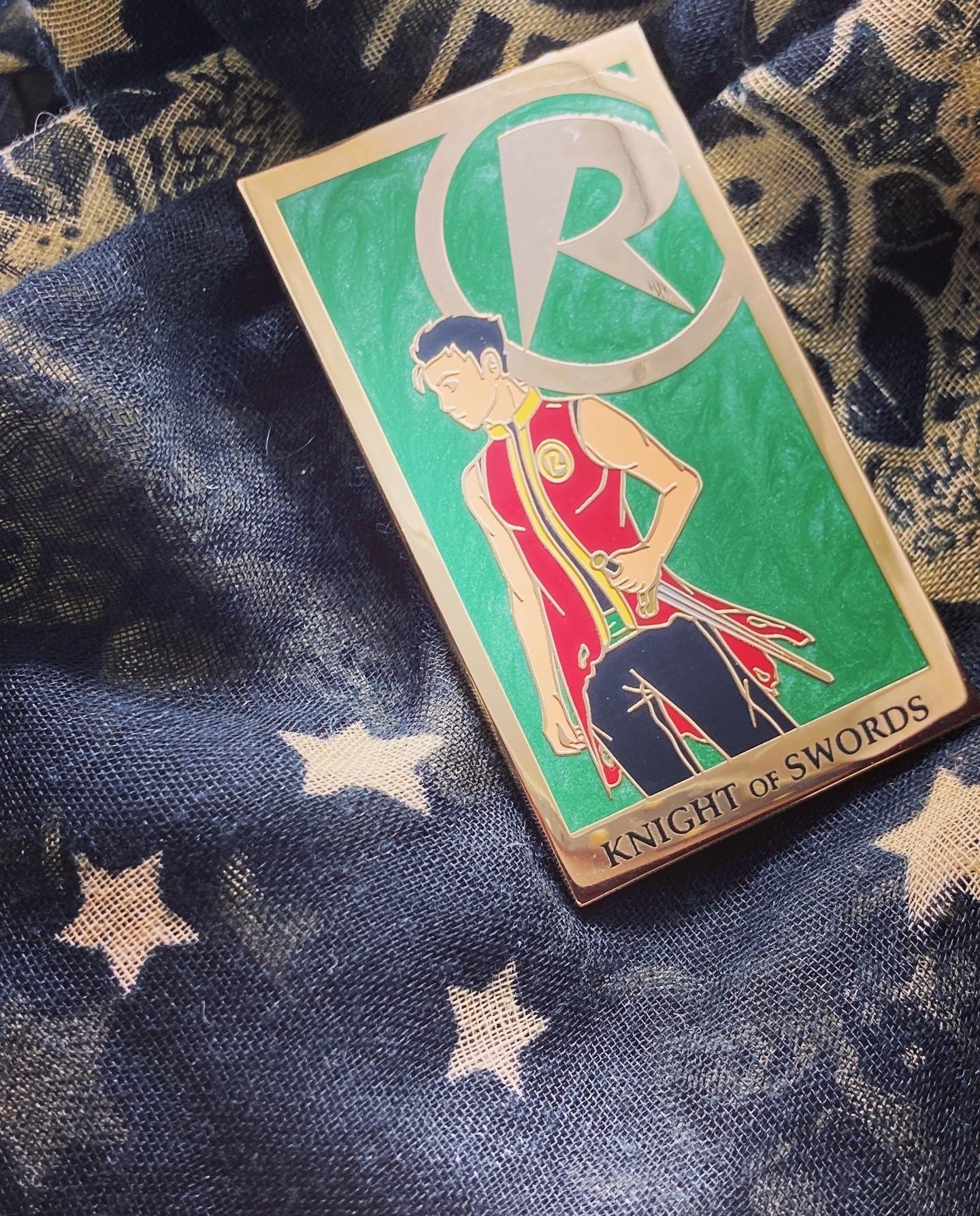 Gotham Arcana Enamel Pins: Knight of Swords - Etsy