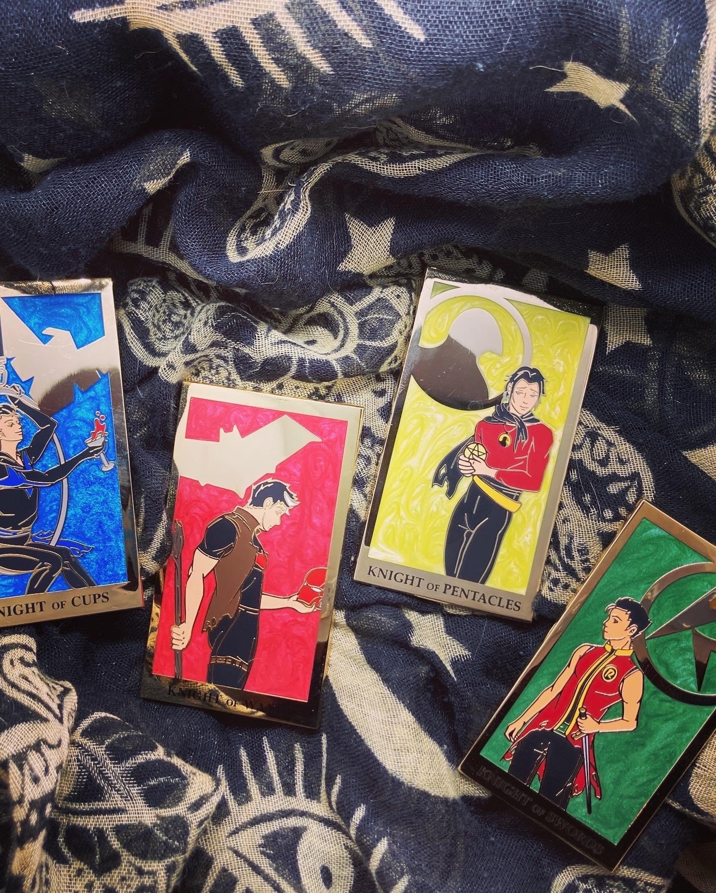 Gotham Arcana Enamel Pins: Knight of Pentacles - Etsy