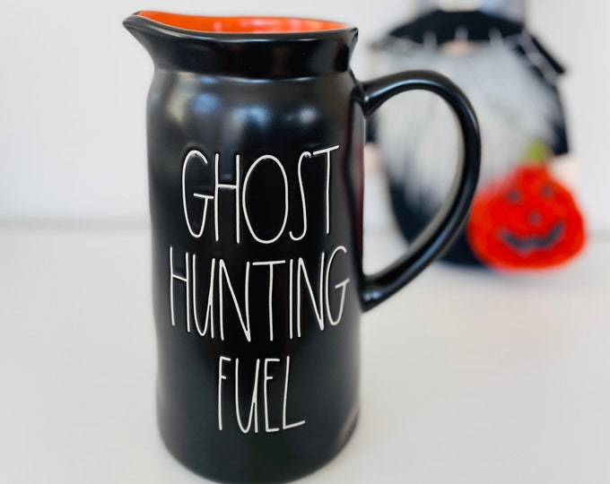 Rae Dunn "ghost HUNTING Fuel" Pitcher, 2022 Halloween Release, Spooky ...