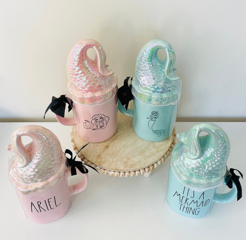 Rae Dunn Disney Princess Ariel Mug Collection Its a Mermaid - Etsy