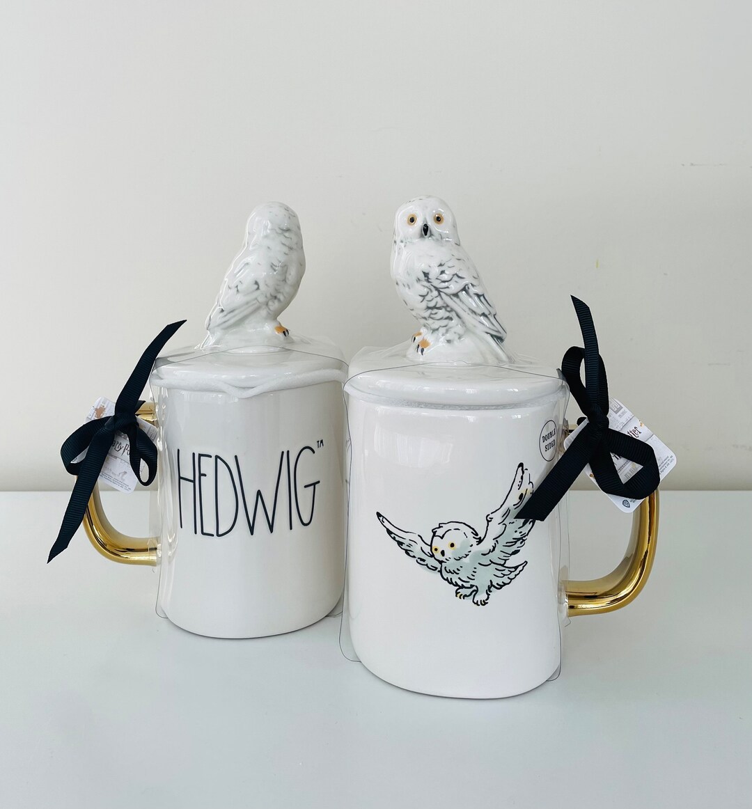 HEDWIG Mug With Owl Topper, Ceramic Mug - Etsy