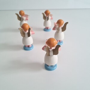 Vintage Wooden Retro Erzgebirge Collectible Carol Angel Christmas Hand ...