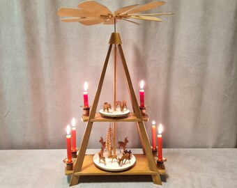 Wooden Carved Pyramid - Etsy