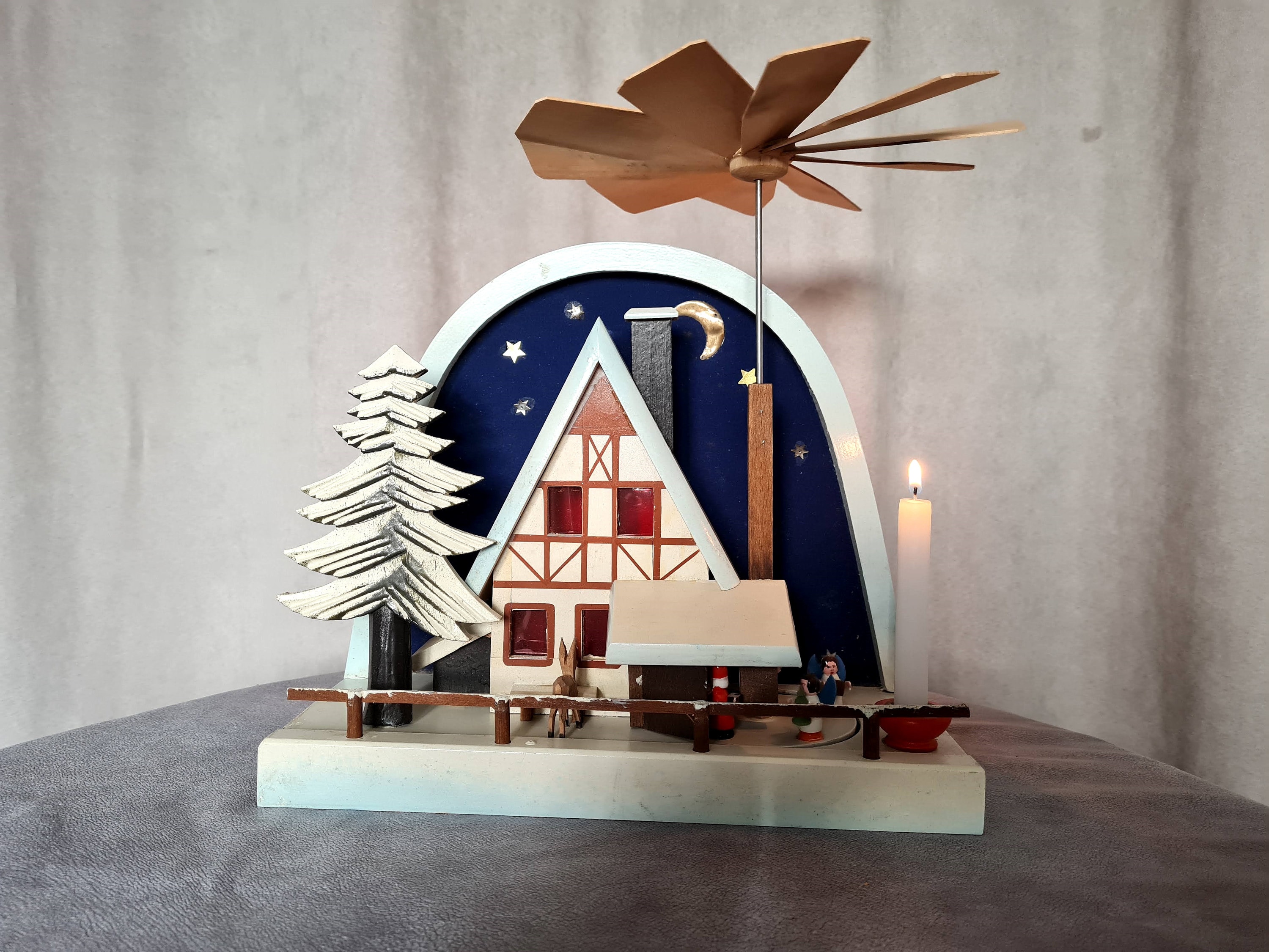 Vintage Retro Collectible German Pyramid With Hand Painred - Etsy