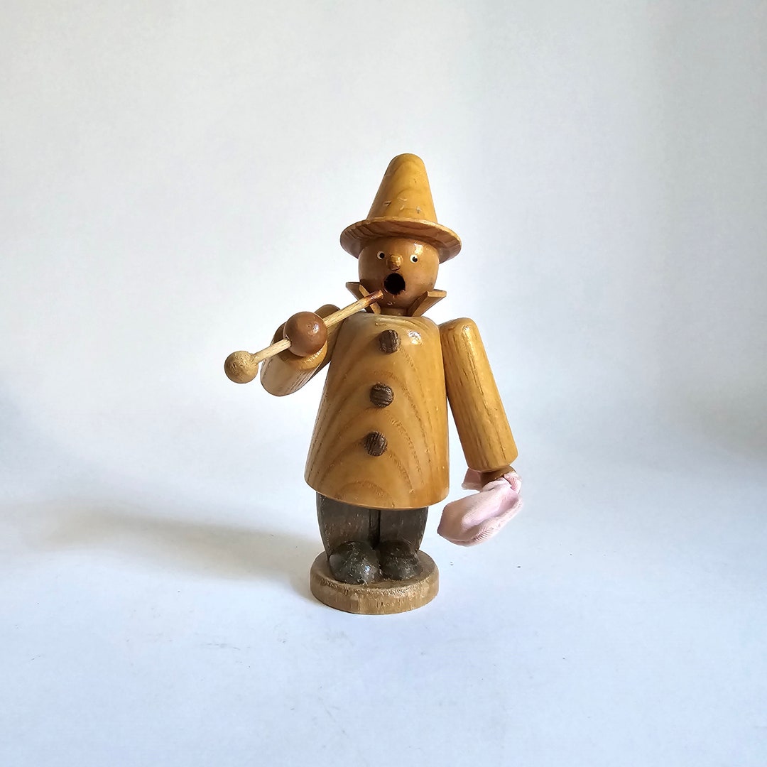 Vintage Erzgebirge Incense Smoker Man German Christmas Hand Painted ...