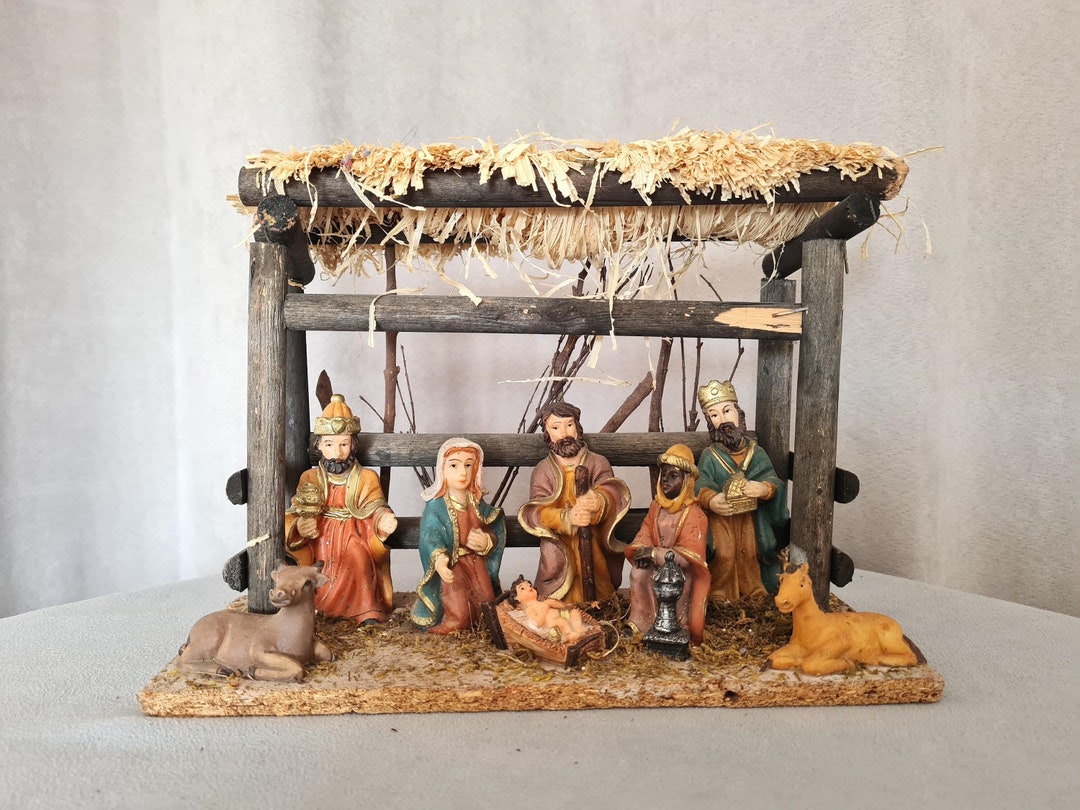 Vintage Retro Bethlehem Nativity Scene Old Decoration #109 - Etsy
