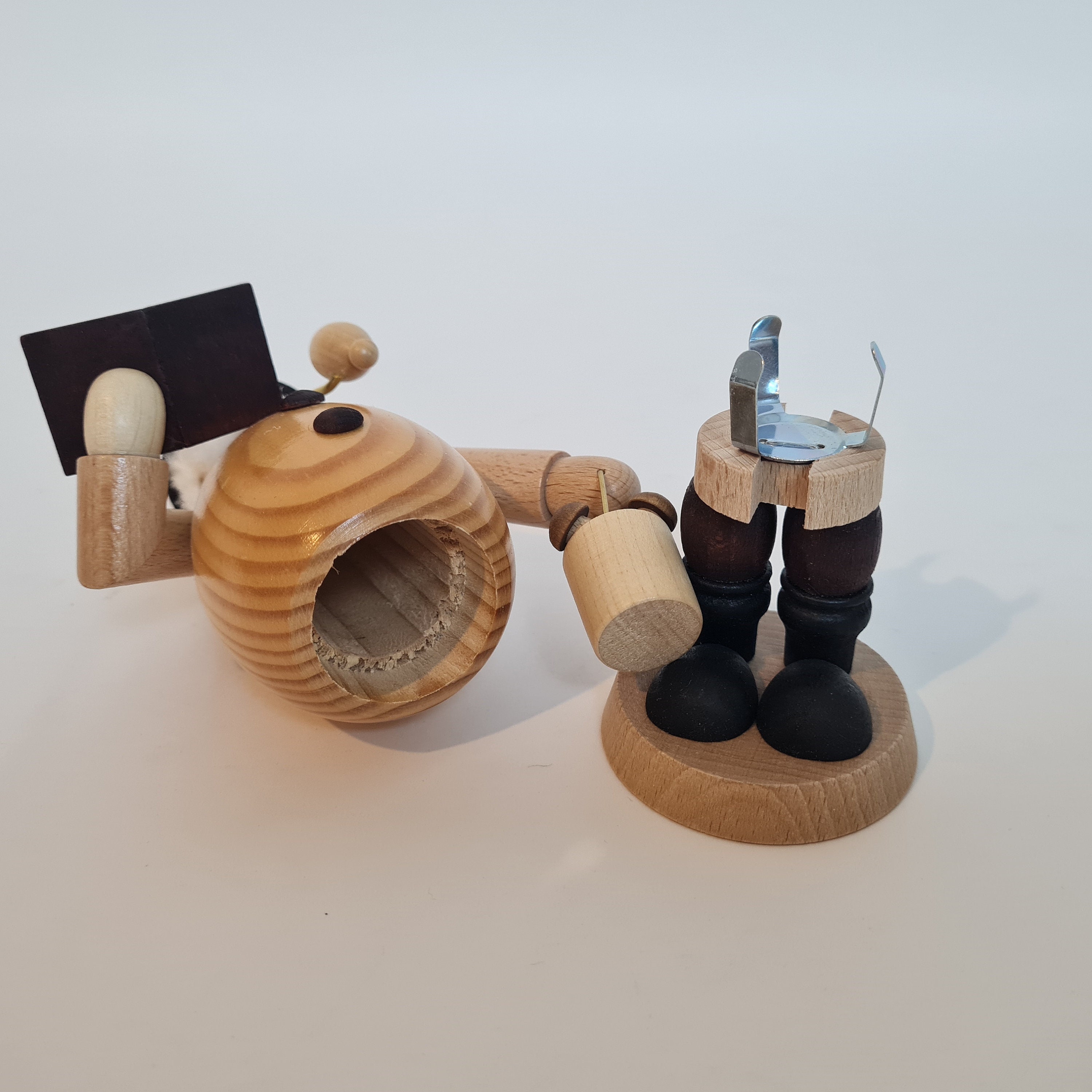 Vintage Erzgebirge Wooden Incense Smoker German Christmas Hand Painted ...