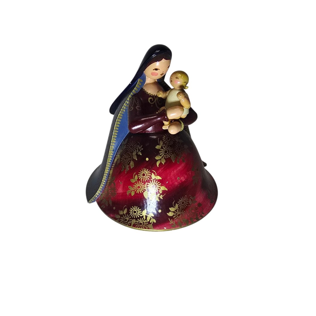Vintage Rare Erzgebirge Expertic Wendt & Kuhn Madonna Baby Jesus Made ...