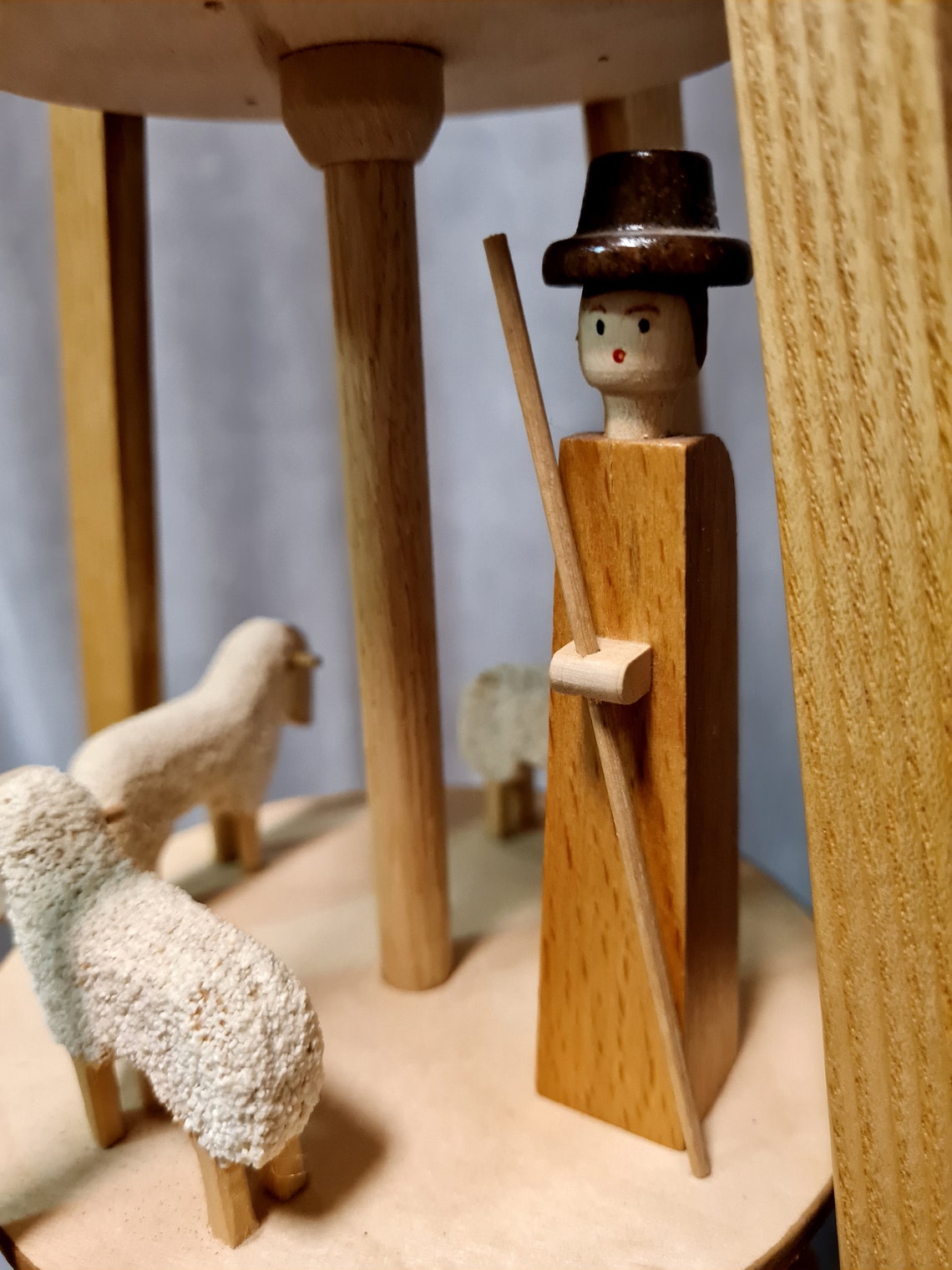 Vintage Big Retro Designer Erzgebirge German Pyramid With Hand - Etsy