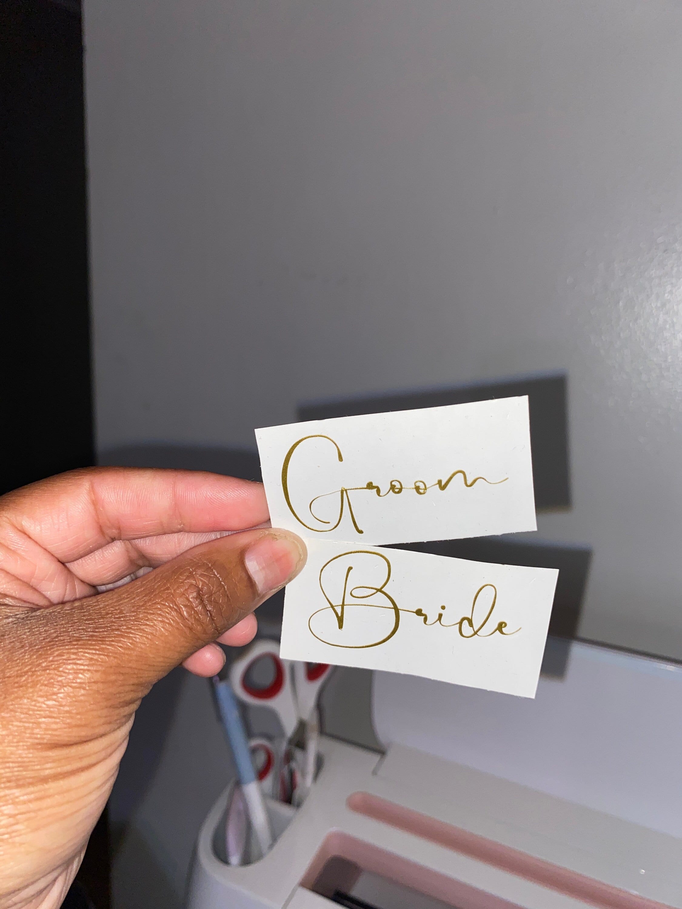 Bride & Groom Vinyl Decal Stickers Wedding Stickers Wedding Decals ...