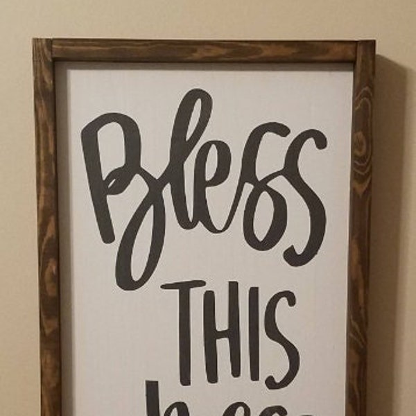 Bless This Mess Sign - Etsy