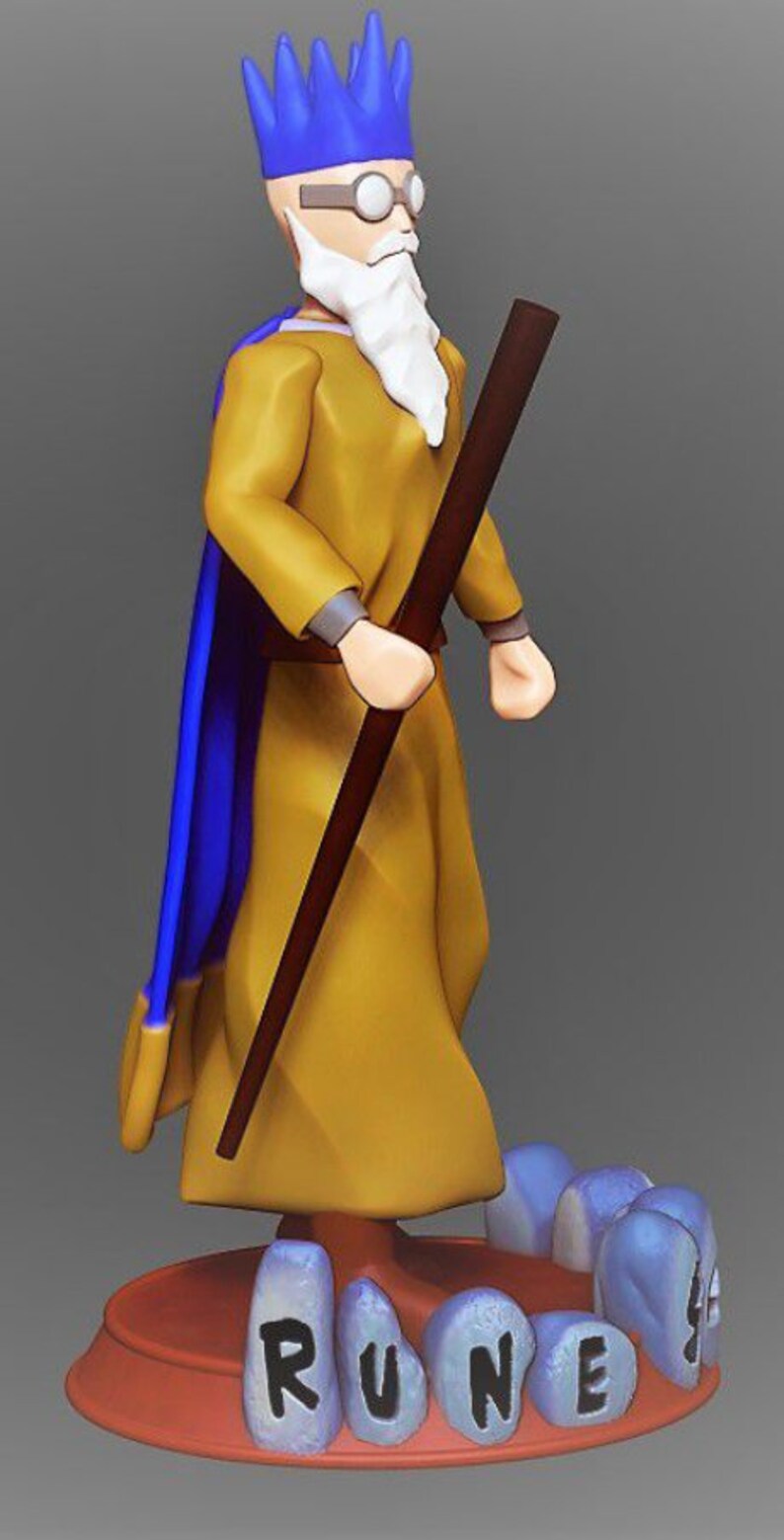 OSRS Wise Old Man 3d Printed Model | Etsy
