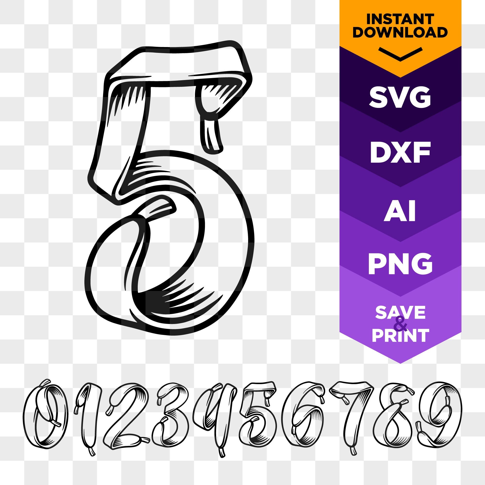 0-9 Shoe Lace Complete Numbers Cut Files | Initials Monogram Shoe Lace ...