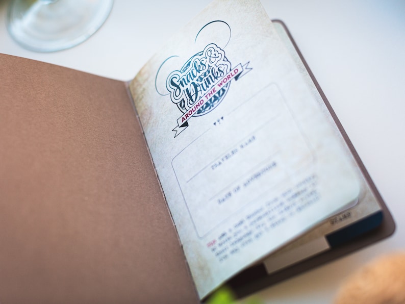 Snacks and Drinks Around the World Passport Booklet With - Etsy