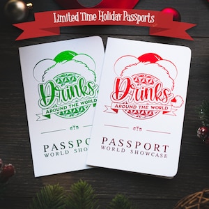 Drinks Around the World Passport Booklet With Lanyard for World ...