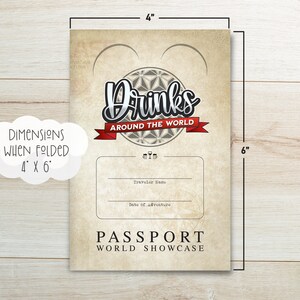 Printable Drinks Around the World Passport Personalized Digital ...