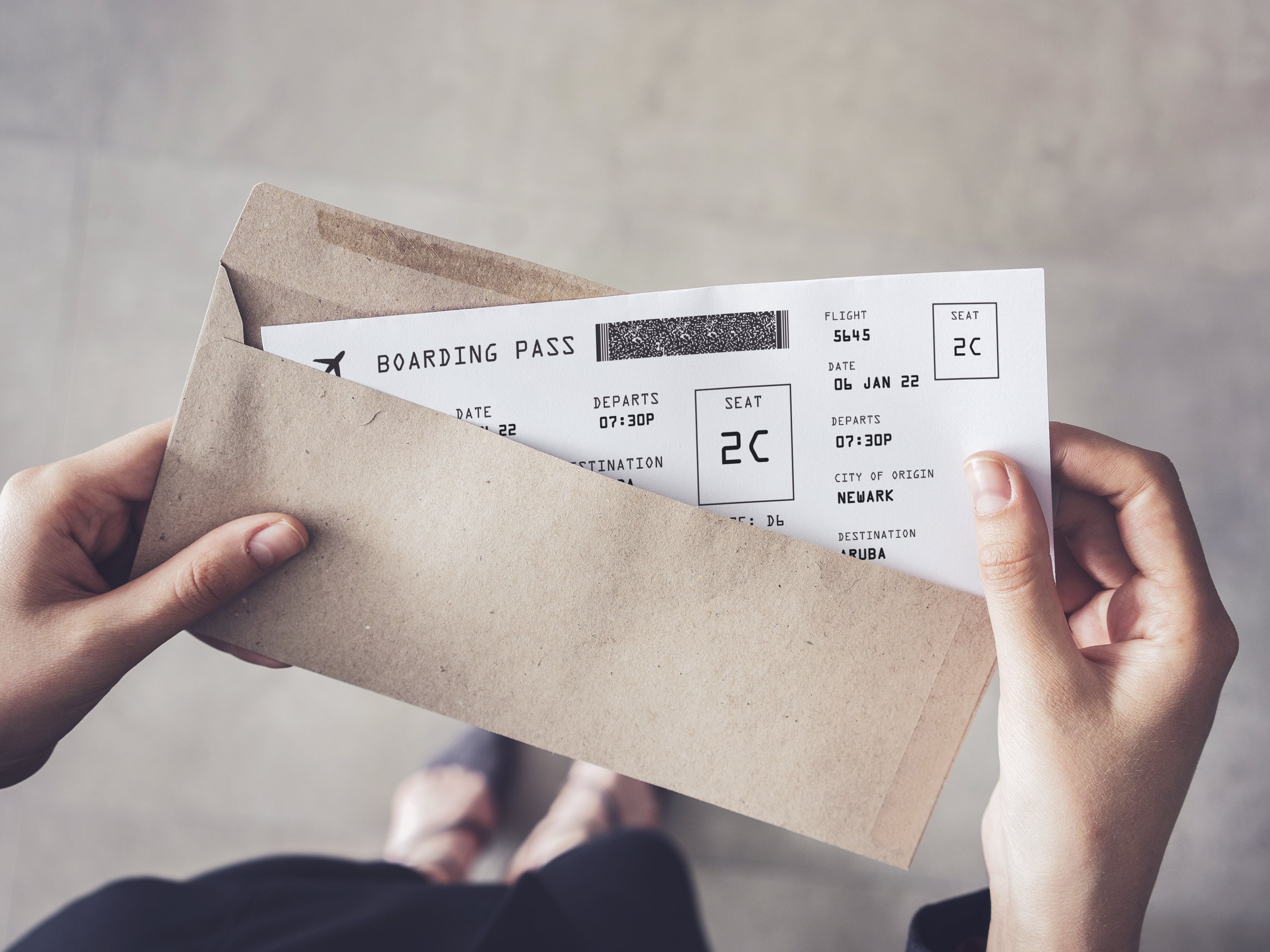 Printable Boarding Pass Airline Ticket Gift Surprise Trip | Etsy