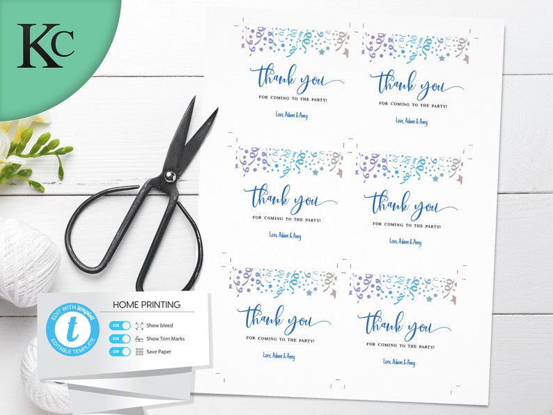 Printable Gift Tag for Any Occasion Editable Text Irradescent - Etsy