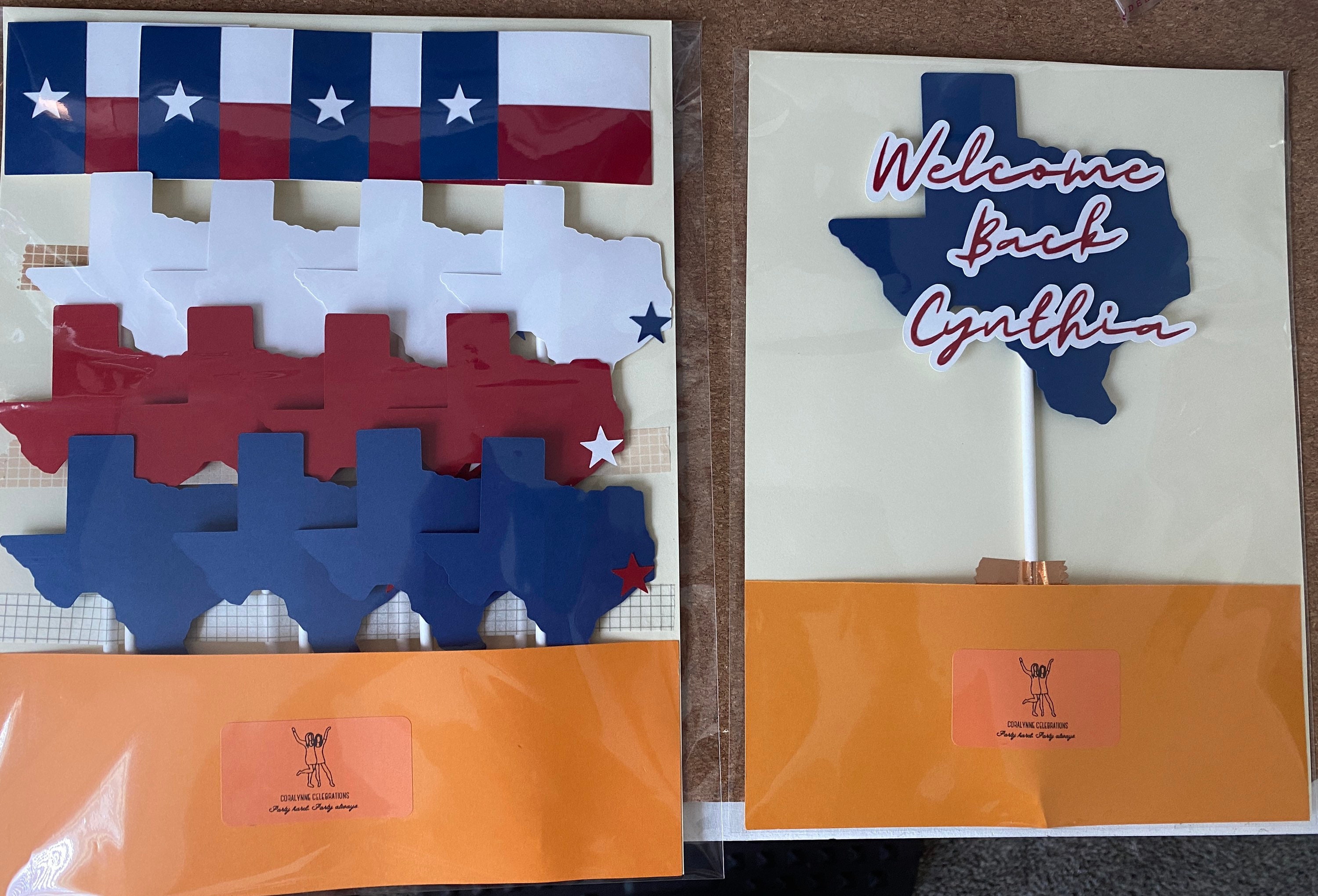 Celebrate Your State Toppers, Texas Cupcake Toppers, Welcome Back ...