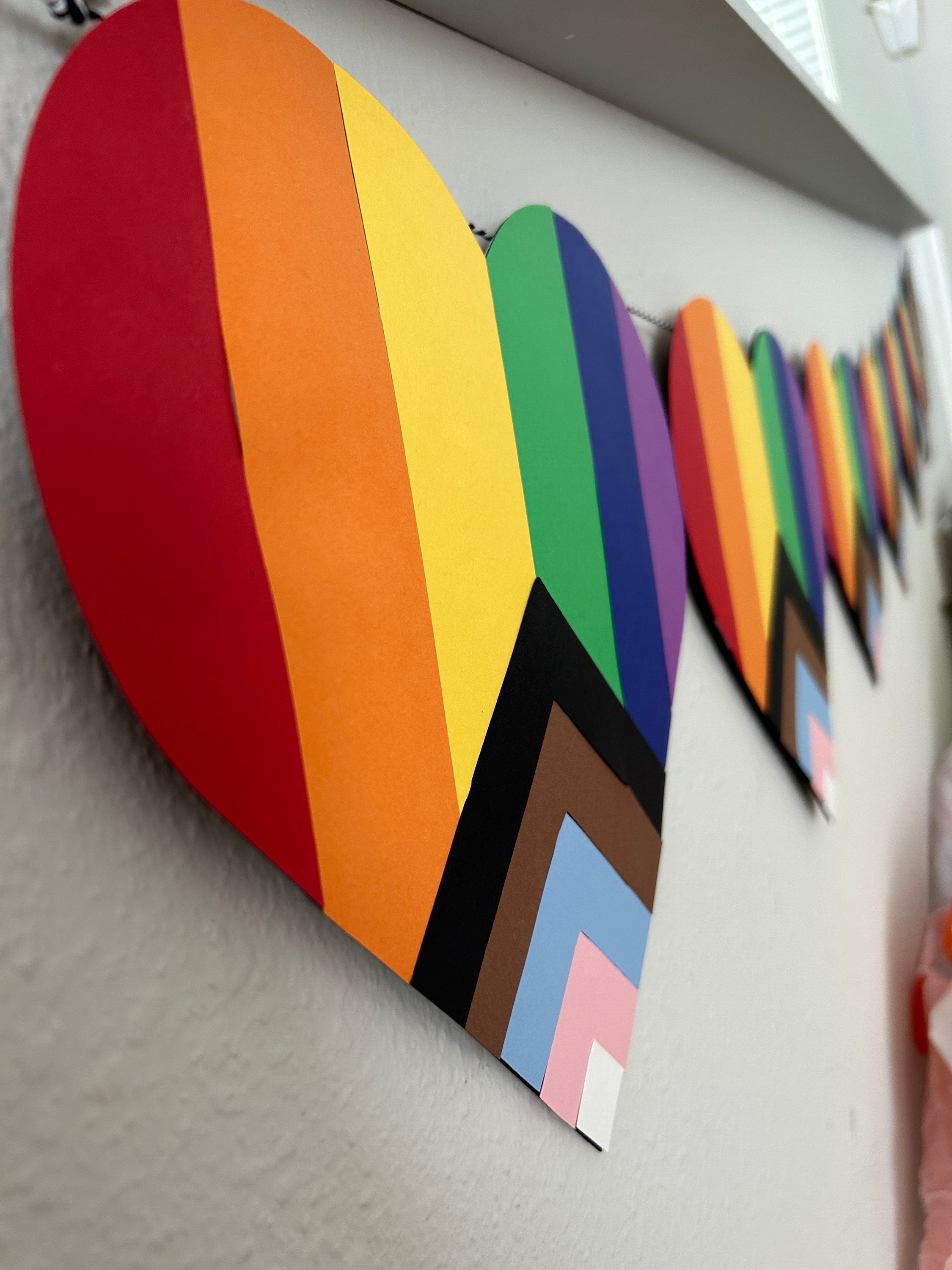 Pride Hearts Cupcake Toppers, Pride Flag Cupcake Toppers, Pride Party ...