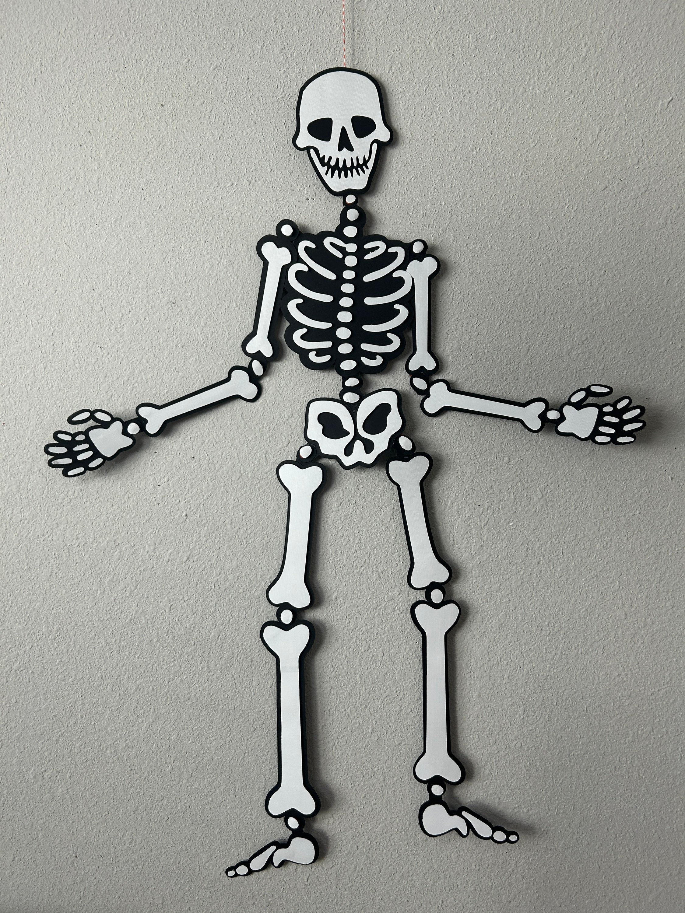 Moveable Paper Skeleton Hanging Paper Skeleton Moveable Wall - Etsy
