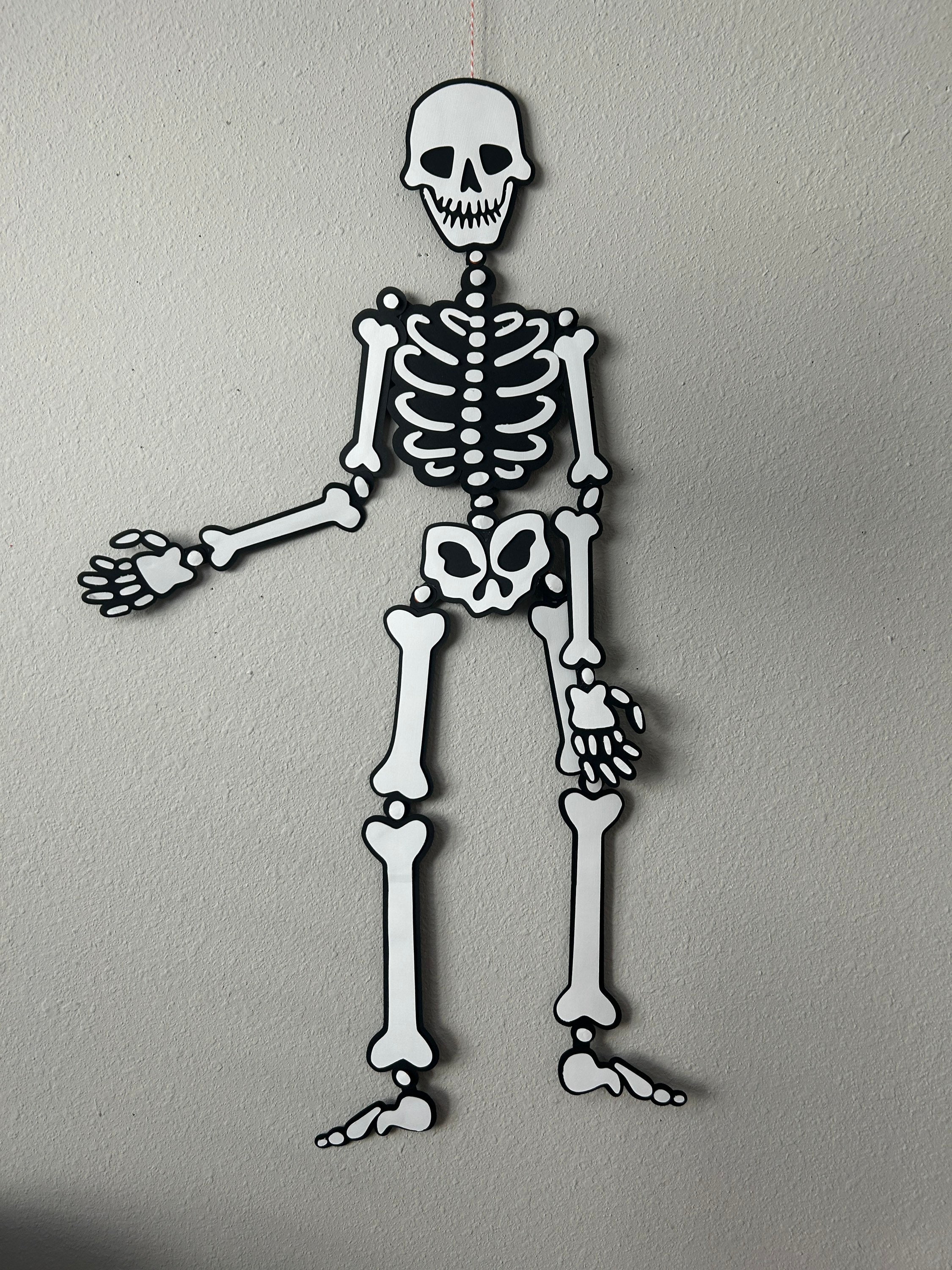 Moveable Paper Skeleton Hanging Paper Skeleton Moveable Wall - Etsy