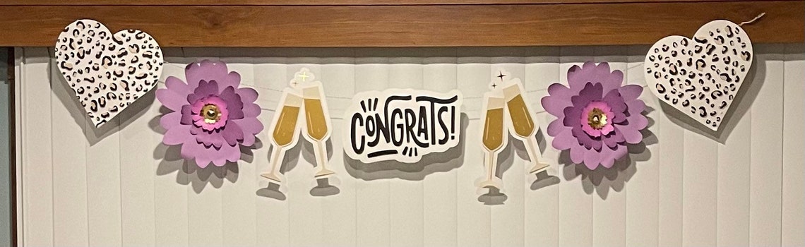 Congrats Banner Congratulations Banner Way to Go Banner You - Etsy