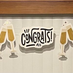Congrats Banner, Congratulations Banner, Way to Go Banner, You Did It ...