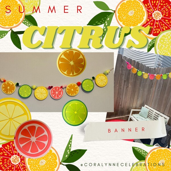 Pink Orange Banner - Etsy