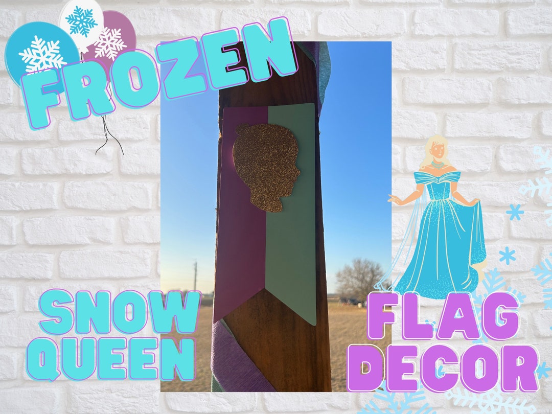 Snow Queen Flags, Queen Frozen Flags, Snow Queen Frozen Flags - Etsy