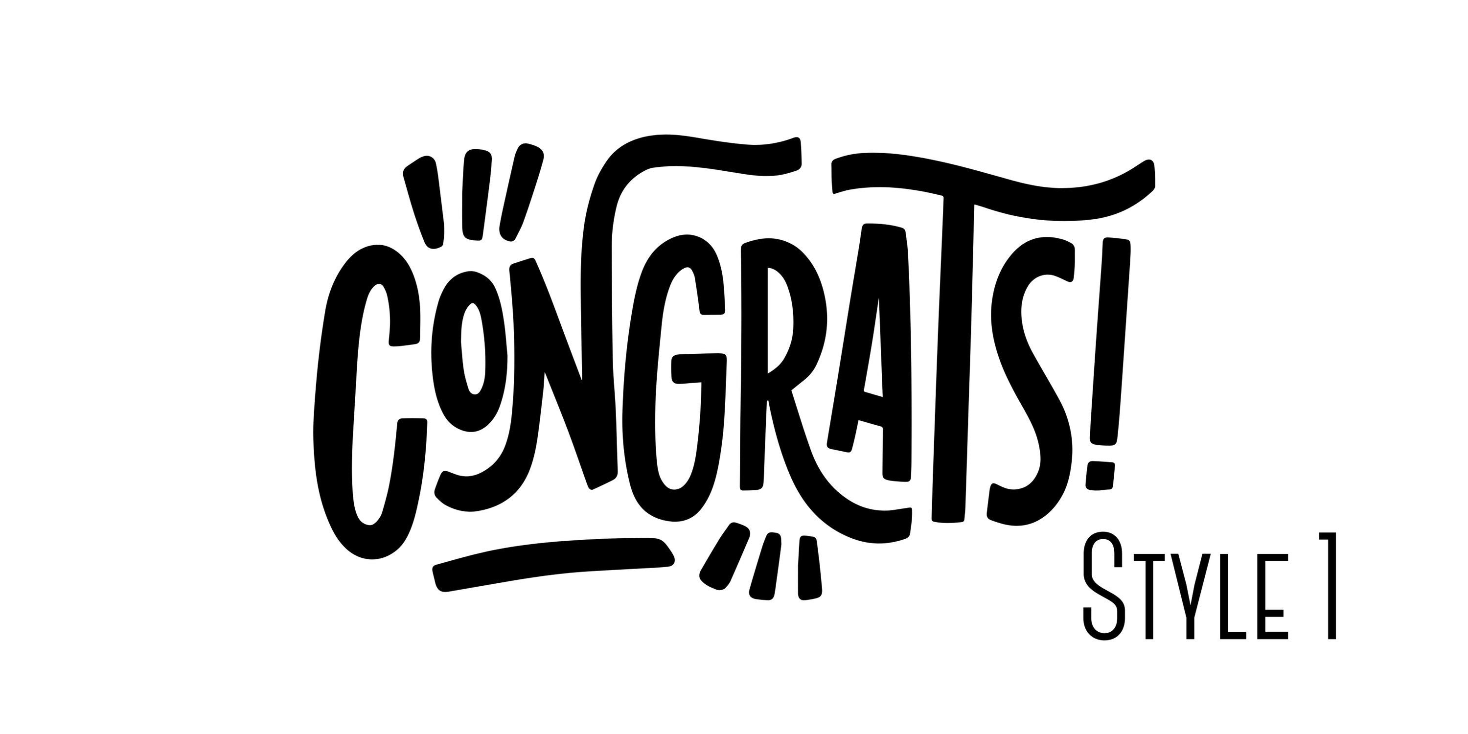Congrats Cake Topper Congrats Cupcake Toppers - Etsy