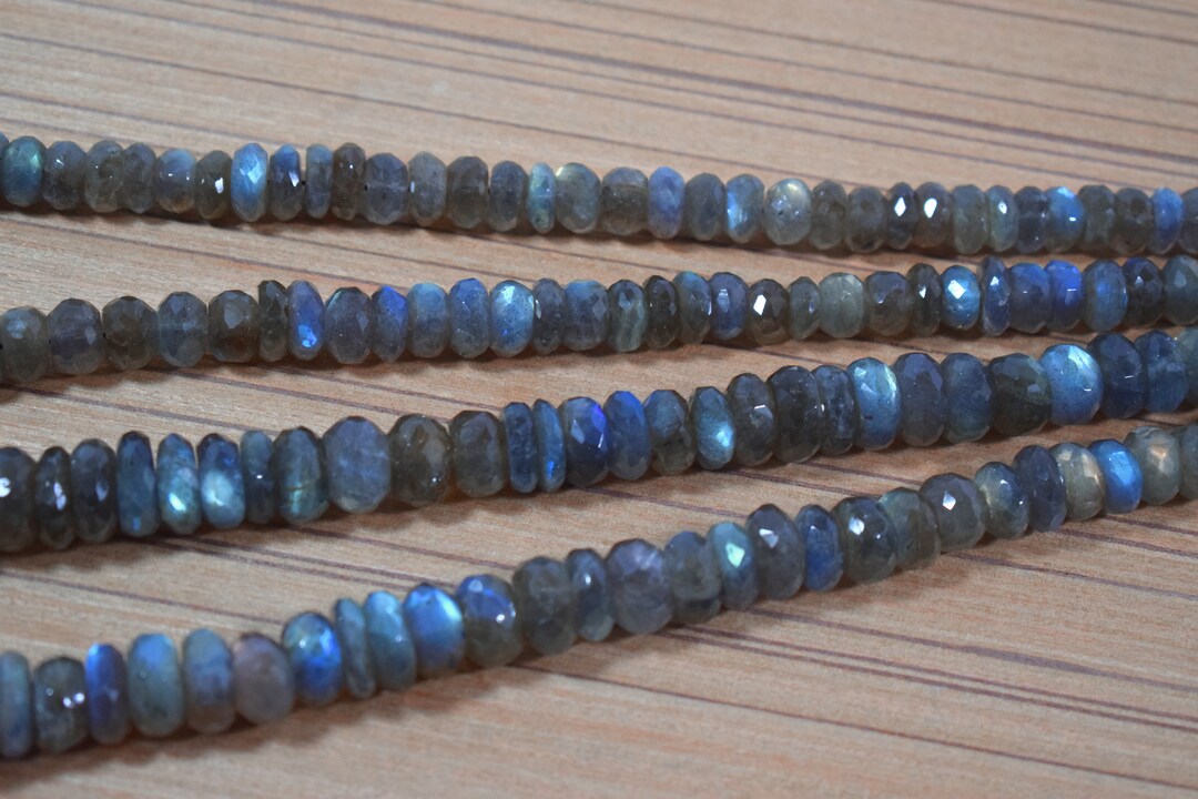 AAA Natural Blue Flash Labradorite Beads Strand, Labradorite Faceted ...
