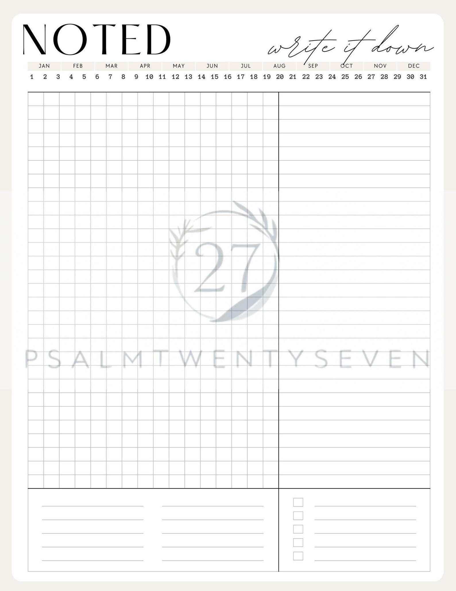 Note Sheets (digital) - General Note Sheets for Daily Use, Note Taking ...