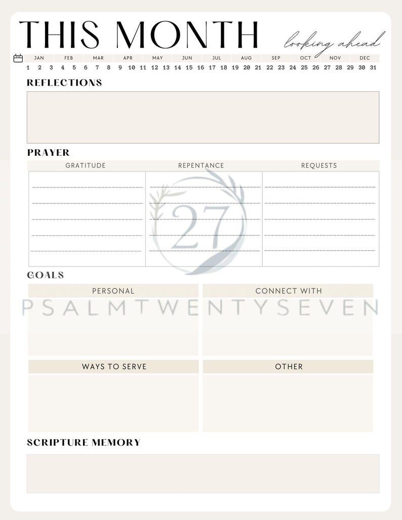 Christian Planner Bundle (digital) - Daily, Weekly, Monthly Planning ...