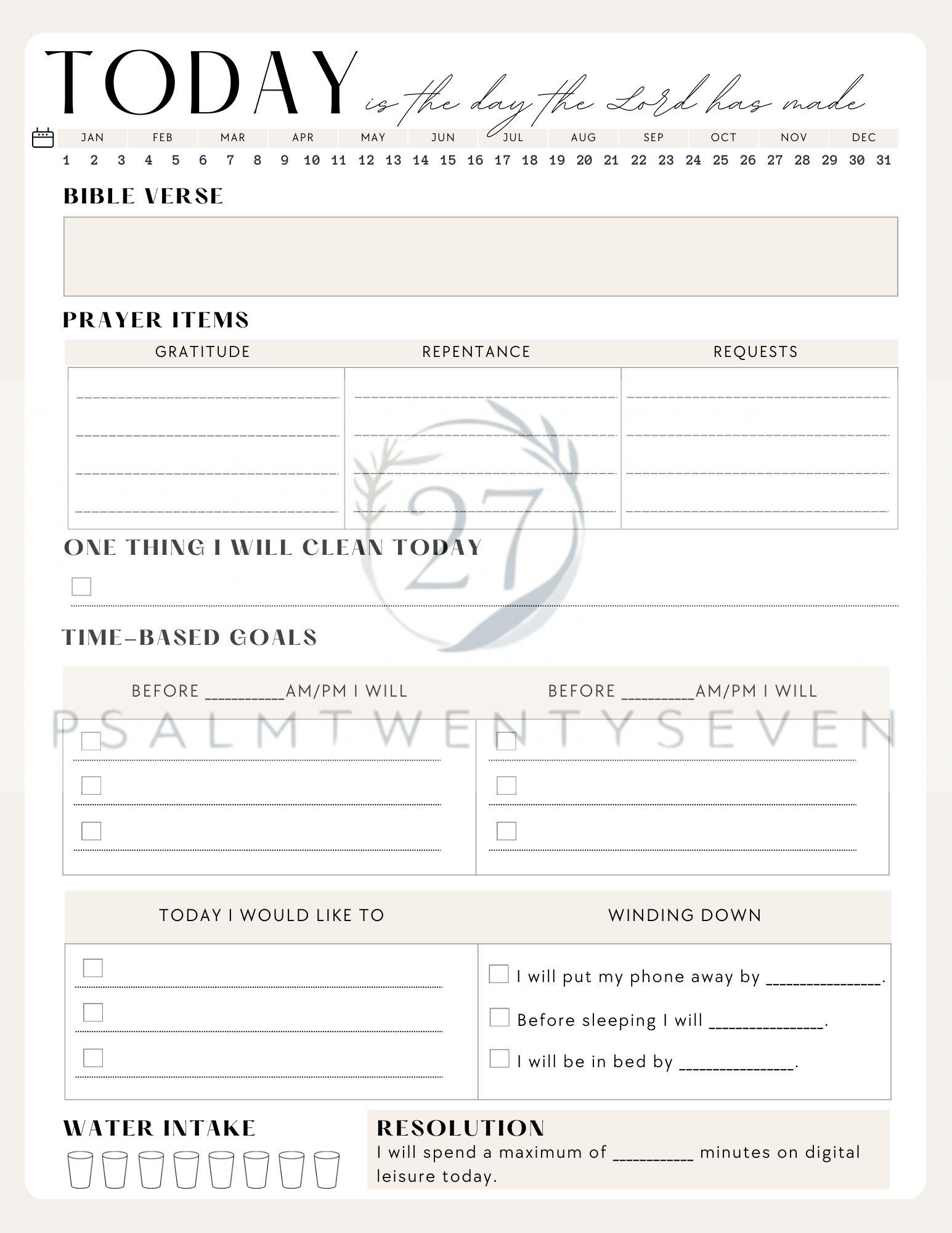 Christian Planner Bundle (digital) - Daily, Weekly, Monthly Planning ...