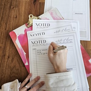 Note Sheets digital General Note Sheets for Daily Use, Note Taking ...