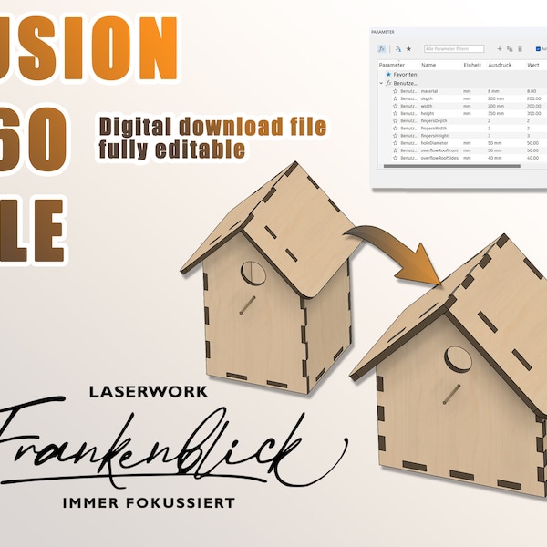 Laser Cut Lightburn Birdhouse File - Etsy