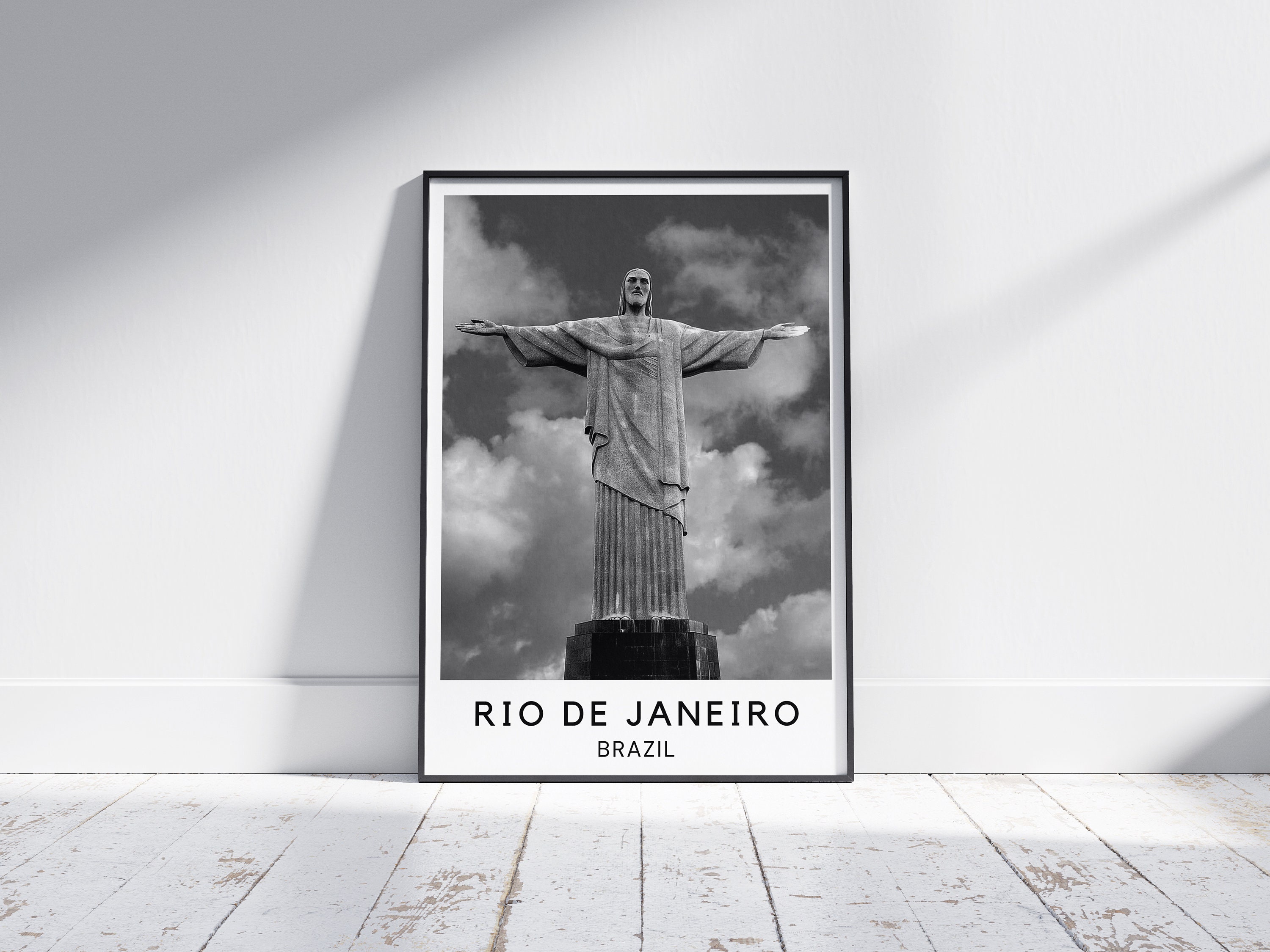 Rio de Janeiro Brazil Travel Wall Poster Black White Photo City ...