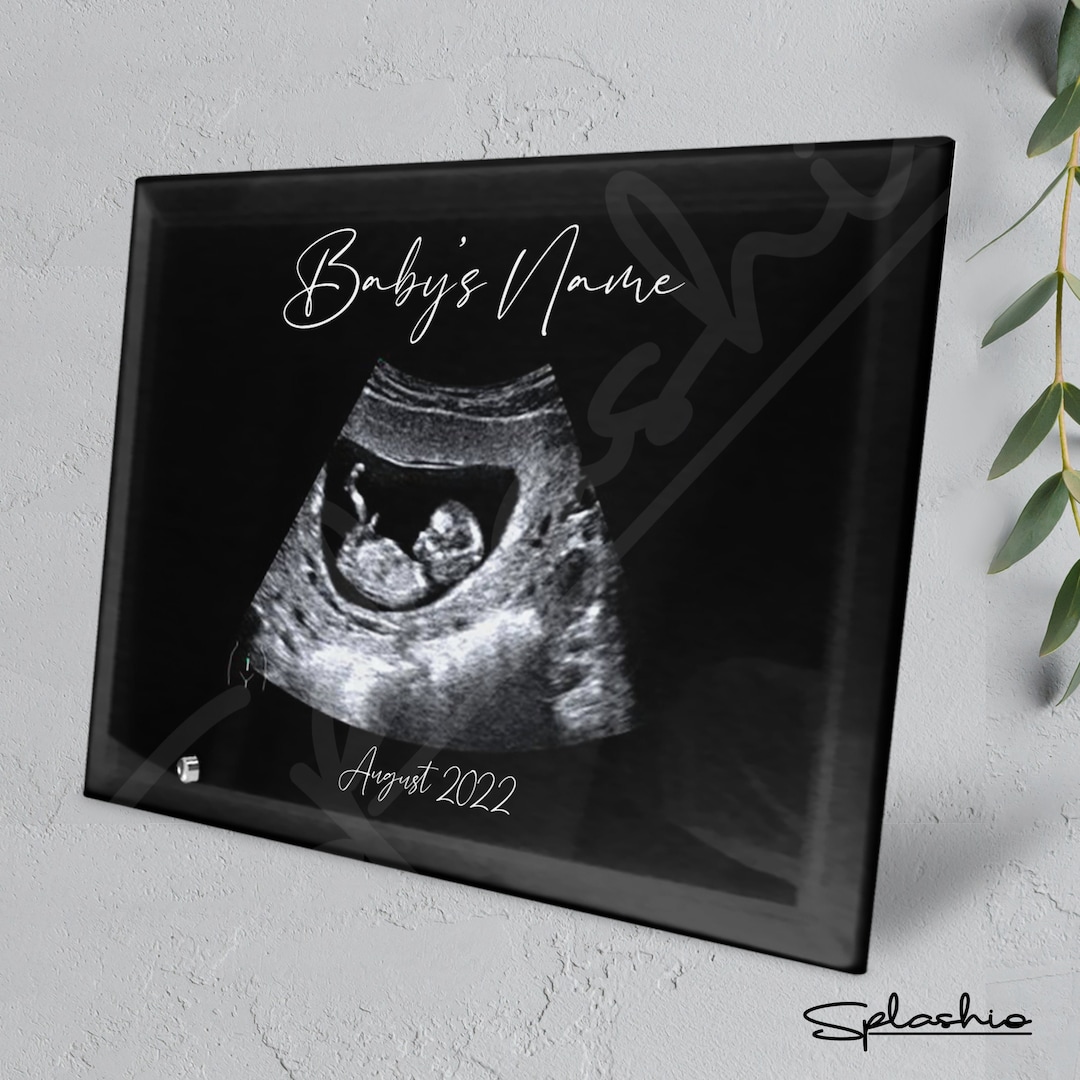 Baby Scan Photo Frame Glass Baby Photo Frame - New Baby Scan Keep Sake ...
