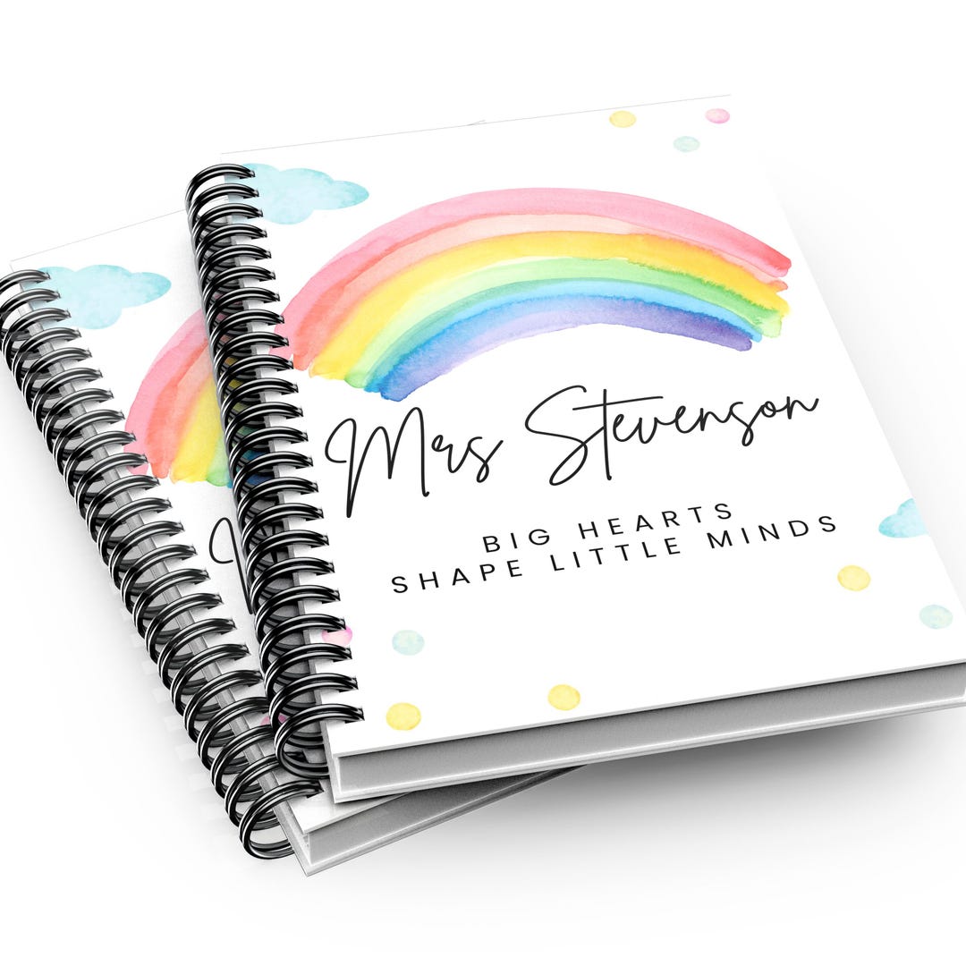 Teacher Gifts Personalised Teacher Notebook | Teacherplanner | Diary ...