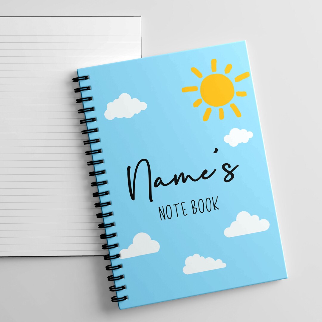 A5 Personalised Sunshine Notebook Nurse Gift Set, Teacher Note Book ...