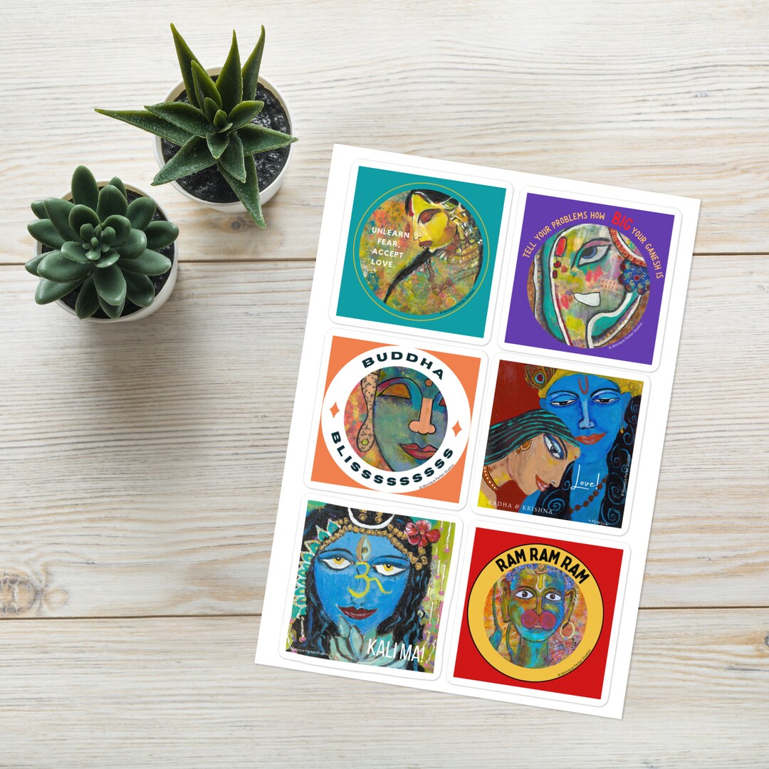 Deity Stickers | Hindu God Stickers | Goddess Stickers | Buddha, Ganesh ...