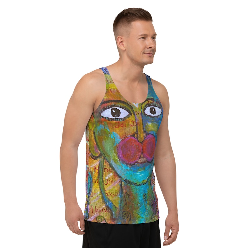 Men's Hanuman Tank Top Abstract Hanuman Shirt Men's Jai Hanuman Short ...