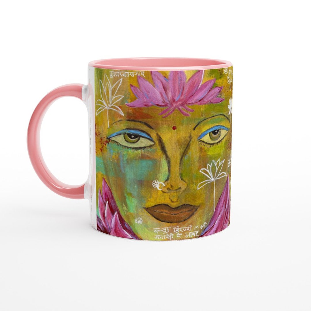 Goddess Drinking Mug Lakshmi Ceramic Mug Goddess Gift Lakshmi Coffee ...