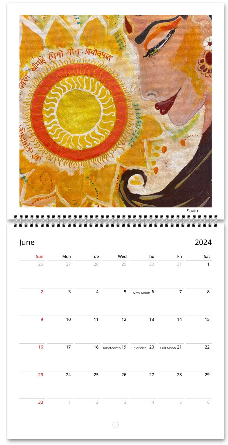 Divine Feminine Goddesses 2024 Wall Calendar US & CA Goddesses Power ...