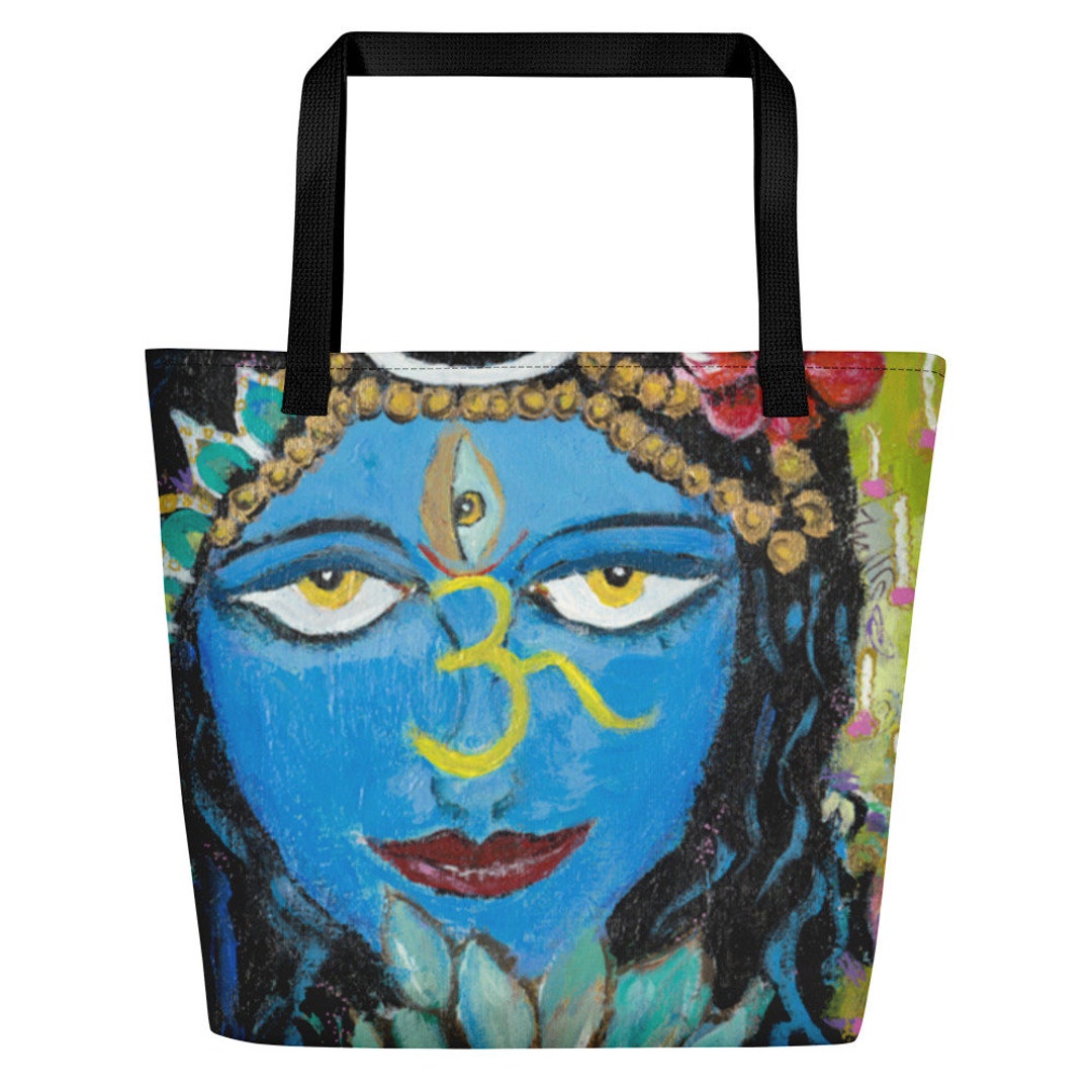 Goddess Kali Tote Bag | Hindu Deity Ma Kalika Large Travel Bag ...